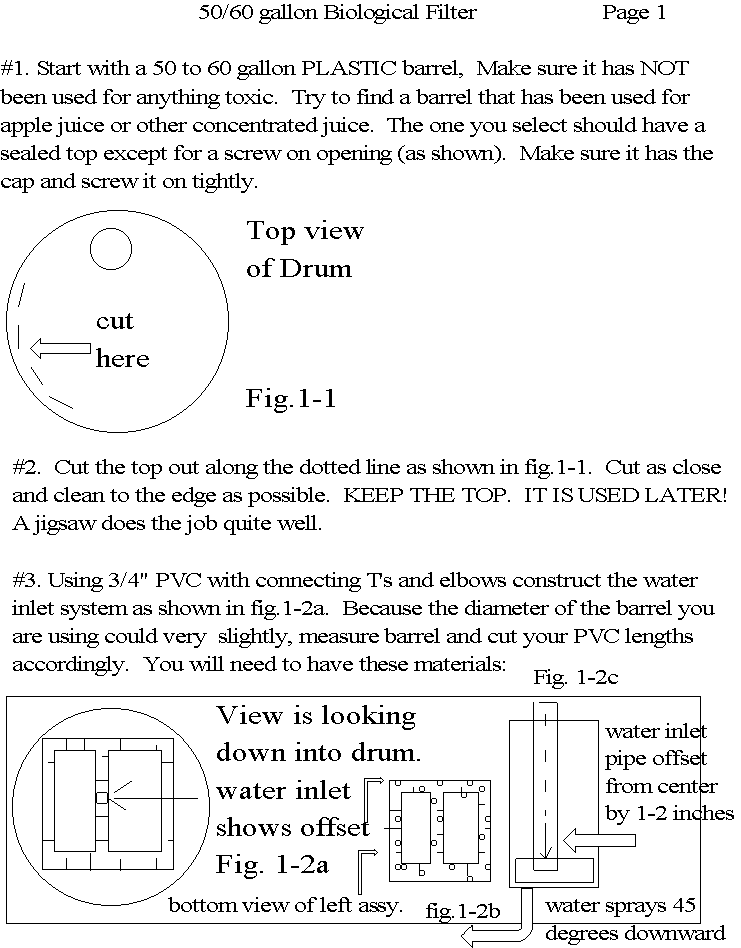Biological Filter System Page 1