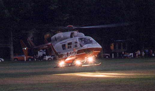 Life Flight; Night landing