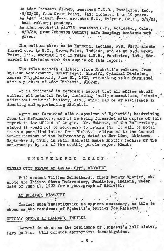 FBI Oct 10, 1934