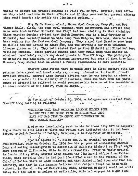 FBI Oct 23, 1934
