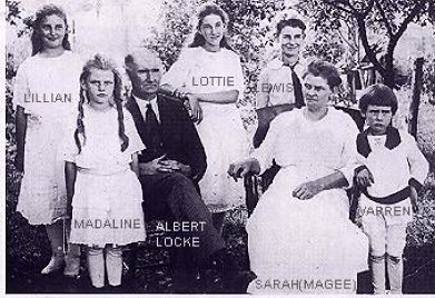 Albert & Sarah (Magee) LOCKE & family