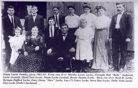 Newman "Naum" & Belle (Anderson) LOCKE family