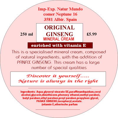 Ginseng Label