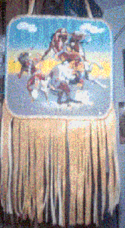 beaded Purse Fighting Indians purse