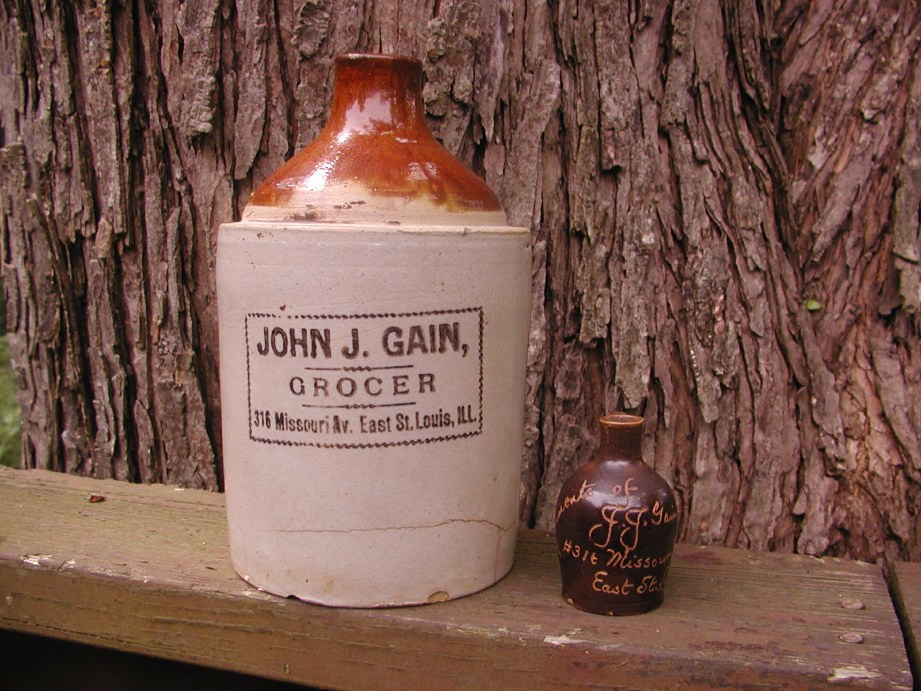 Mini Jugs / Advertising Stoneware