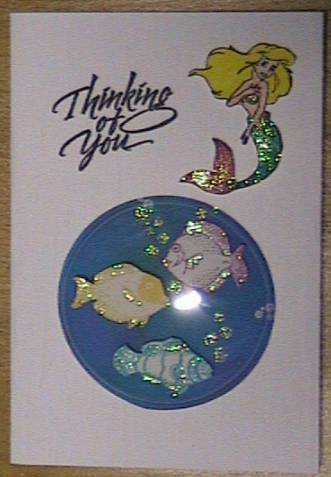 Mermaid Bubble Card